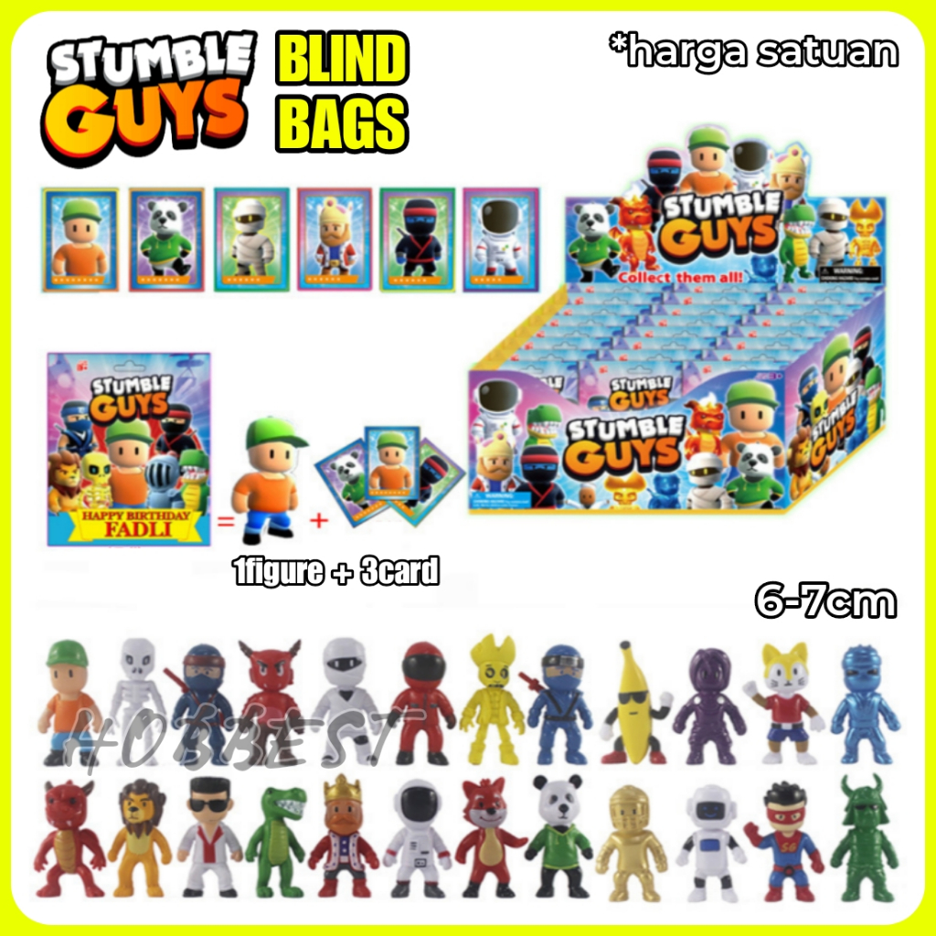 Blind Bags STUMBLE GUYS - Action Figure Miniature Cake Topper Toy ...
