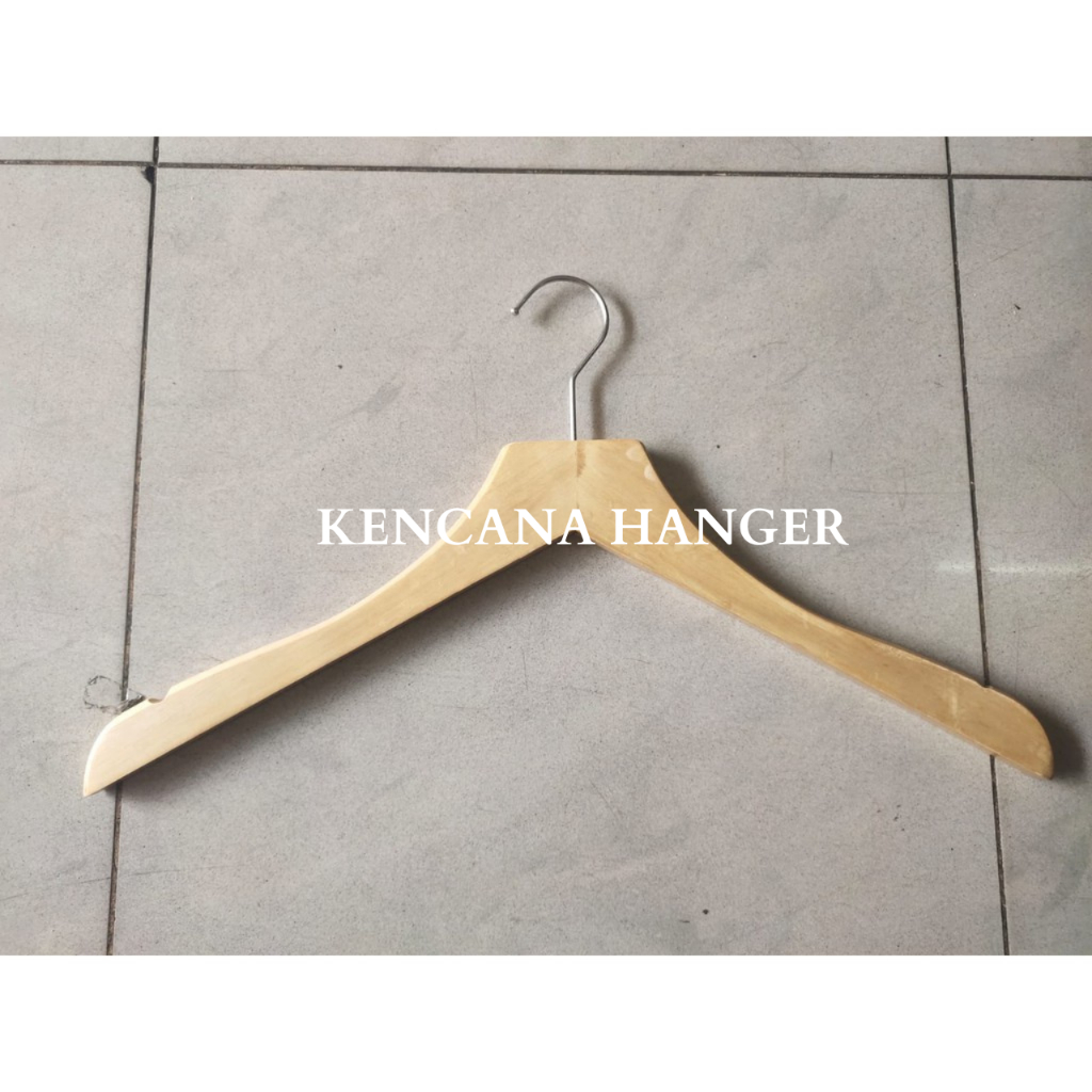 KAYU Korean Flat Adult Natural Wood Hanger New Model (Triangle ...