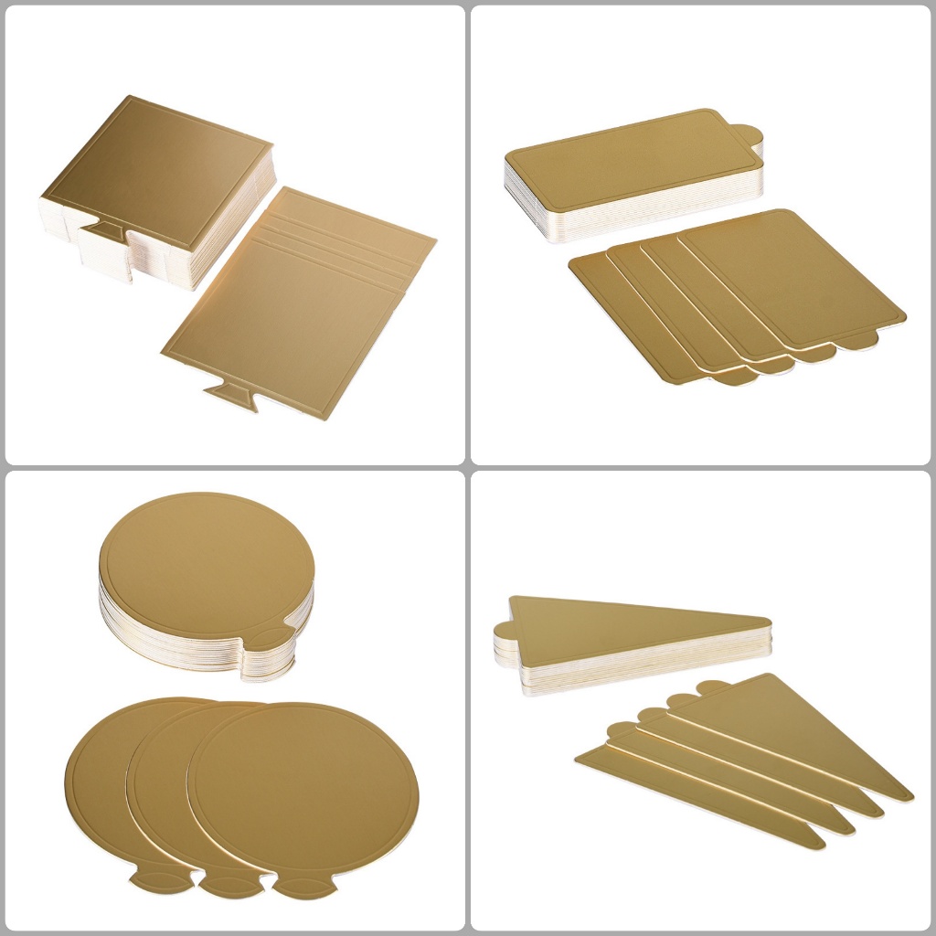 Norden - GOLD Cake MAT - Mini Slice Cake Board Cakeboard Medan GOLD ...