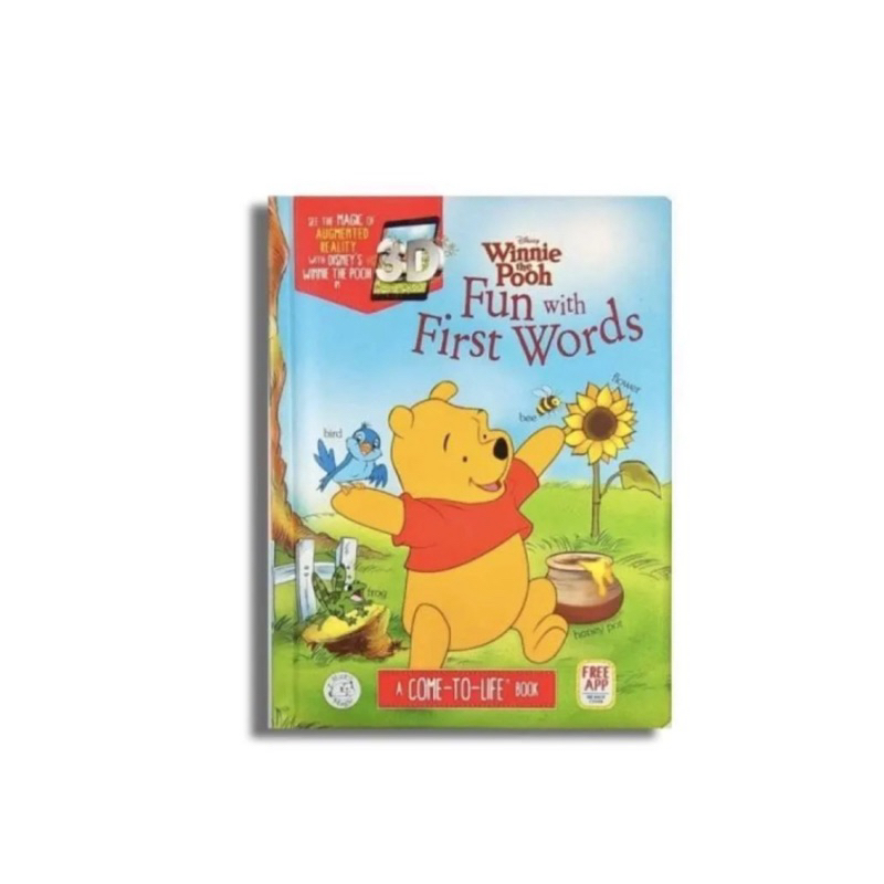 Fun first word winnie hippo magic augmented reality 3D book | Shopee ...