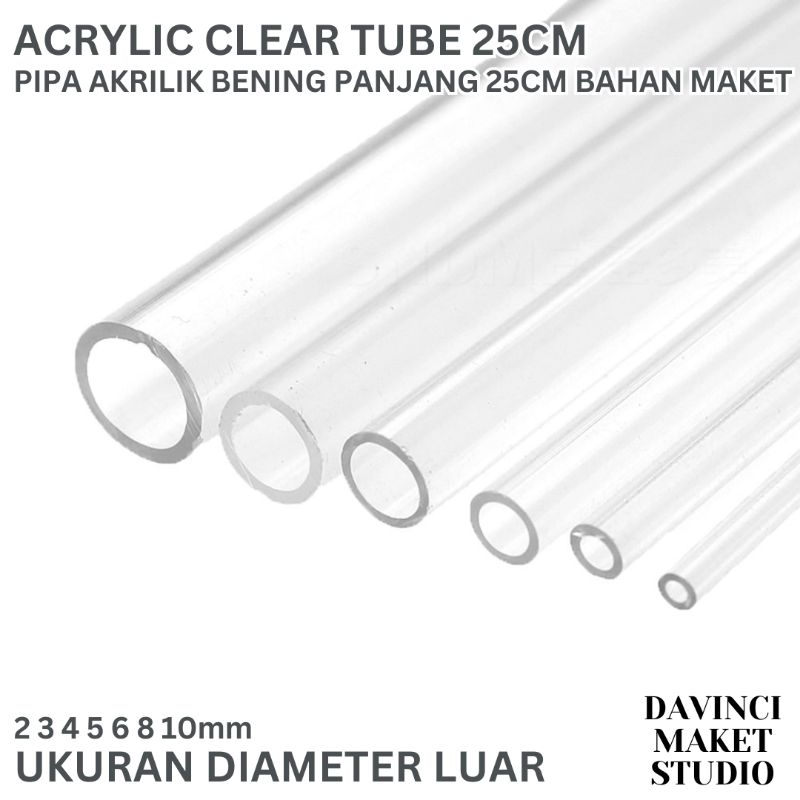 (PMMA) Acrylic Stick Round Pipe - Empty Round Acrylic Pipe Stick Cavity ...