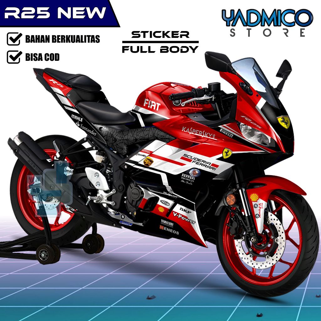 R25 New Full Body Decal / R25 New Fullbody Motorcycle Sticker / R25 New ...