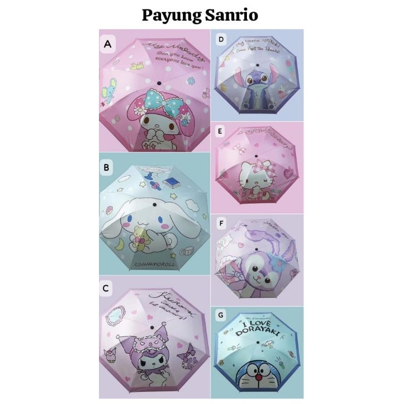 Sanrio doraemon hello kitty Cartoon Character Children's Umbrella ...