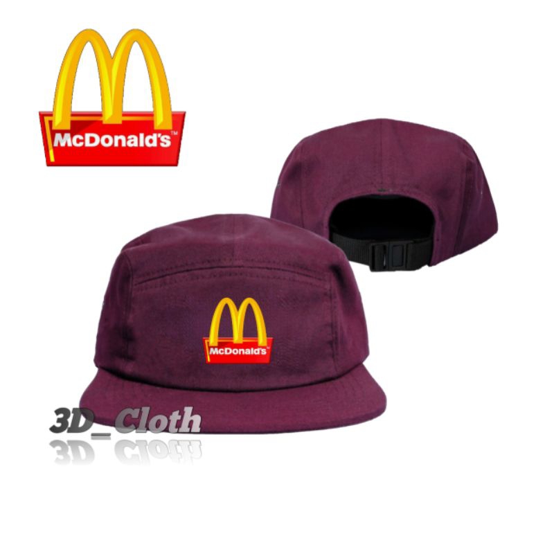 Five PANEL SNAPBACK MCDONALD'S - SNAPBACK DISTRO 5 PANEL HAT | Shopee ...