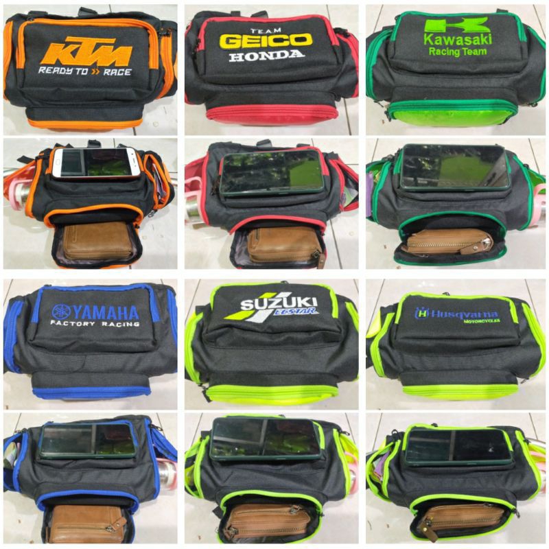 Motocross TRAIL HANDLEBAR BAG/HONDA GEICO MULTIFUNCTION HANDLEBAR BAG ...