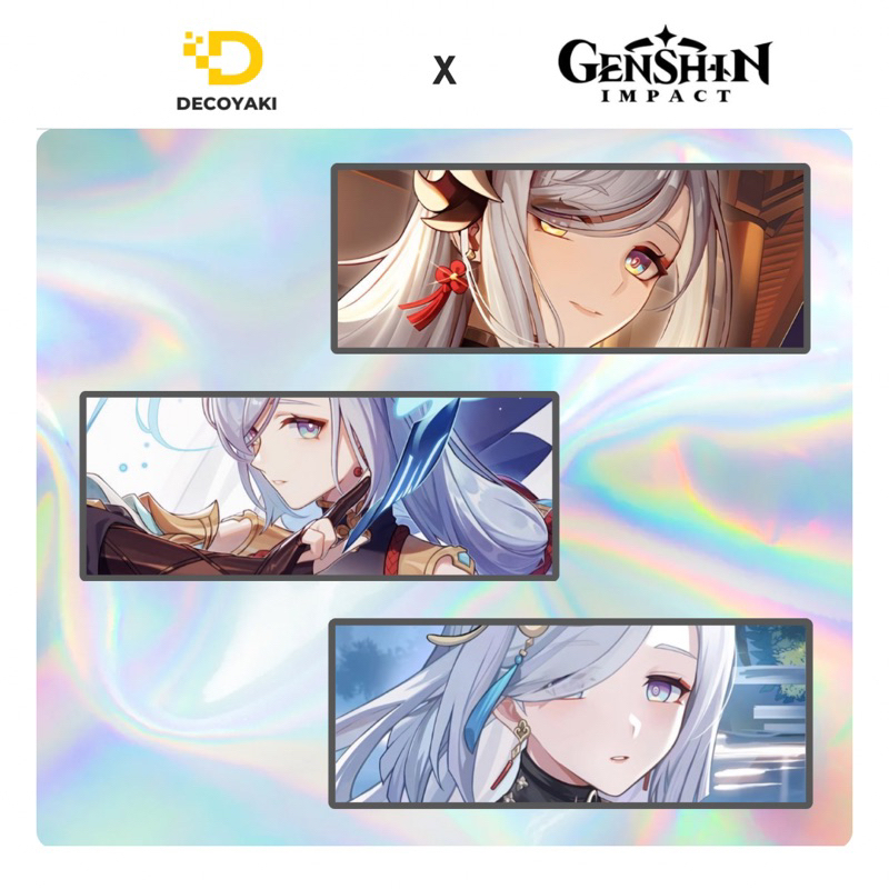 Shenhe Genshin Impact Hologram Slap Sticker, Shenhe Genshin Impact ...