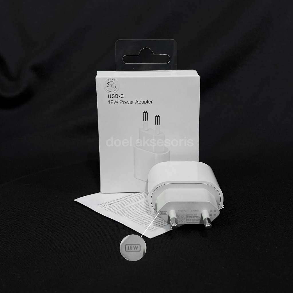 [1 Year Warranty] Type C Adapter 18 Watt Fast Charging Original ...