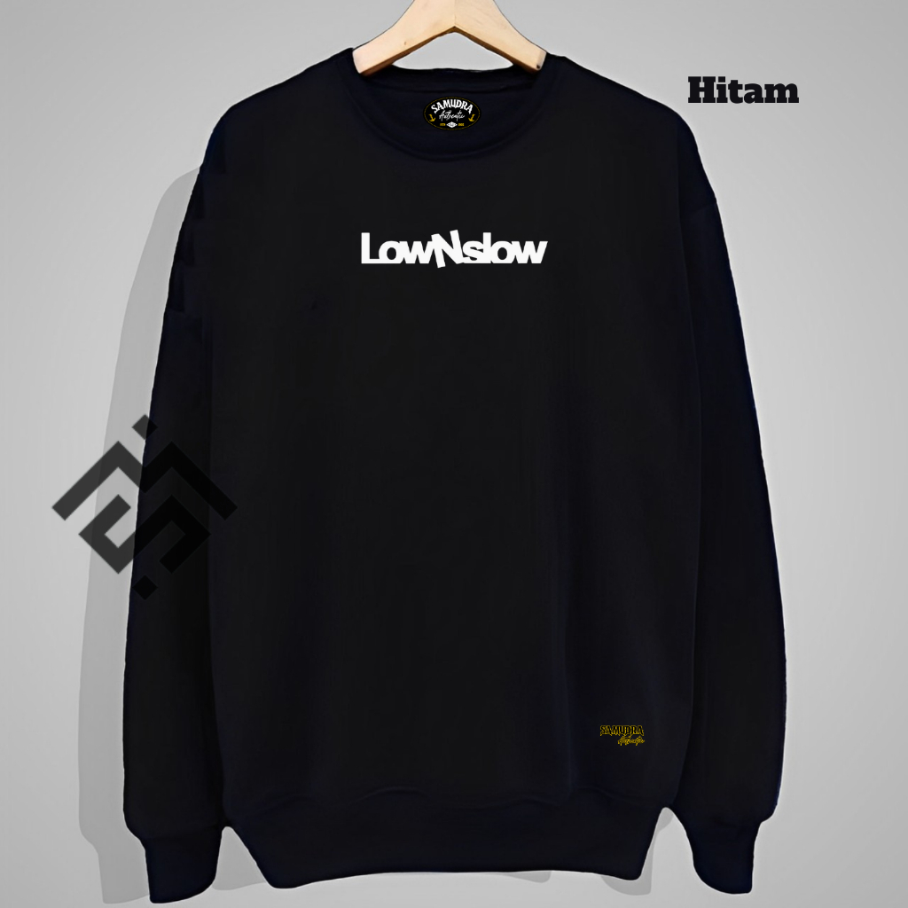 HITAM Crewneck Sweater Oversize Men Sweater Basic Black Sweater Men ...
