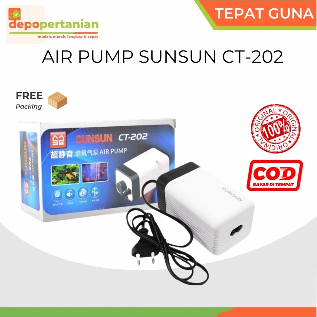 Agricultural Depot - Sunsun CT-202 Air Pump Aerator Aquarium Air Pump ...