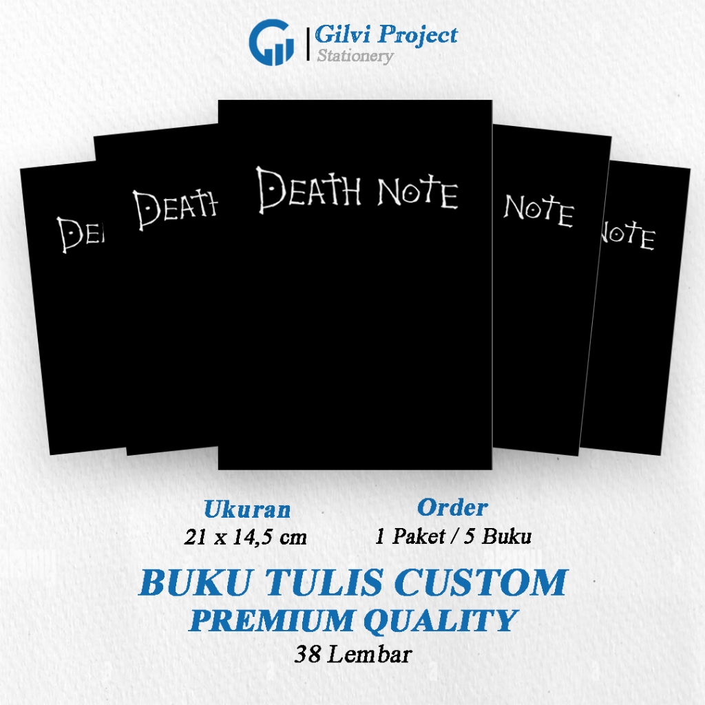 Custom School Writing Book With Striped DEATH NOTE Theme 38 Sheets 1 ...