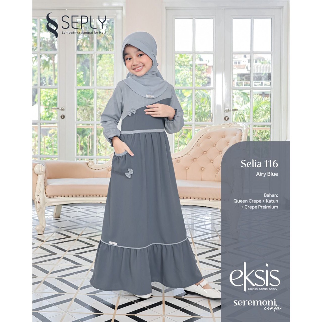 SEPLY SELIA 116 AIRY BLUE CHILDREN'S GAMIS | Shopee Philippines
