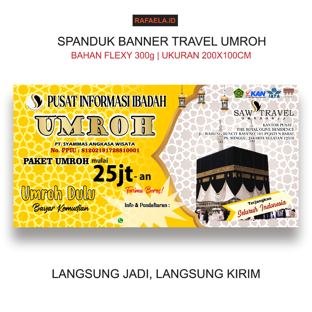 Umrah TRAVEL BANNER, Just Change Your Name | Shopee Philippines