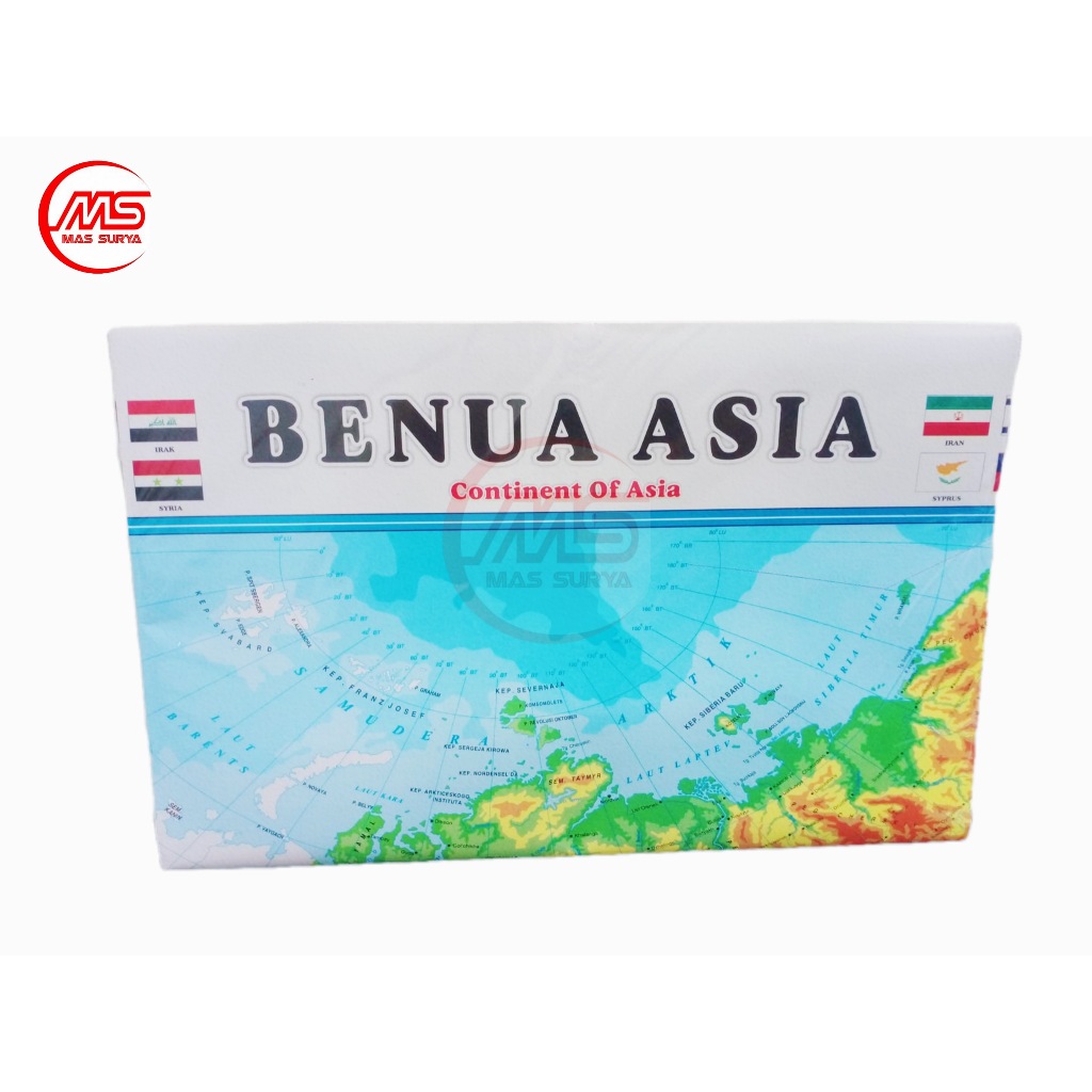 Folding Map of the Asian Continent | Shopee Philippines