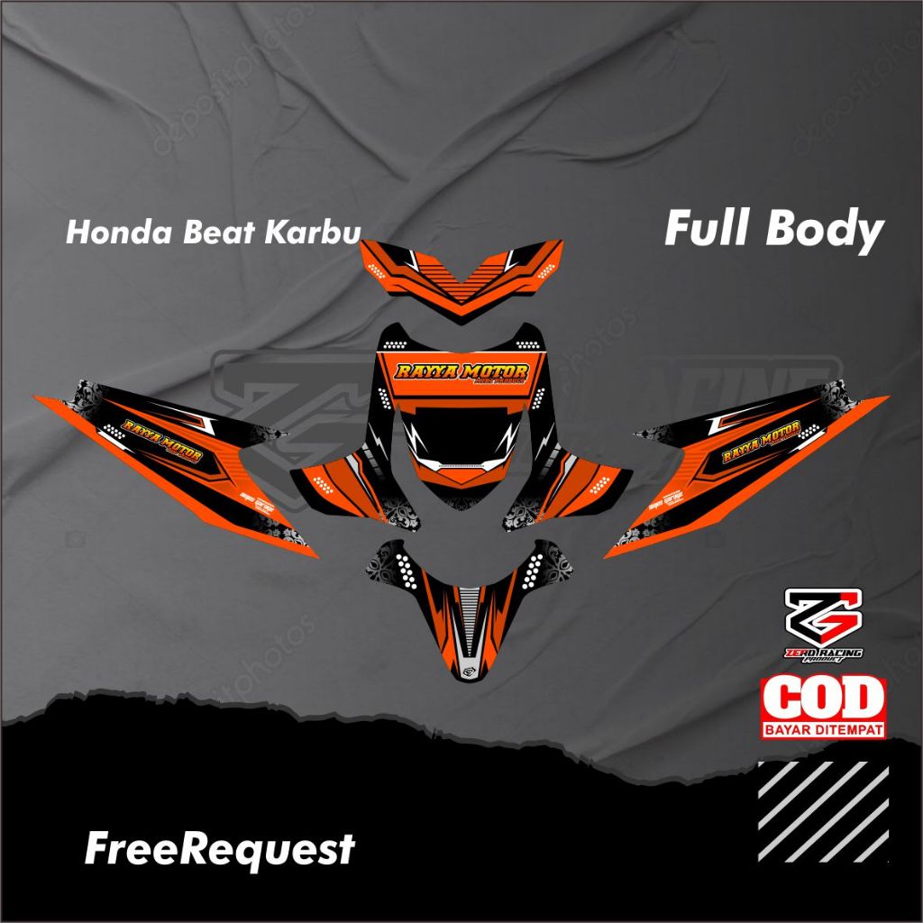 Sticker Decal Honda Beat Full Body - Sticker Decal Beat Full Body Beat ...