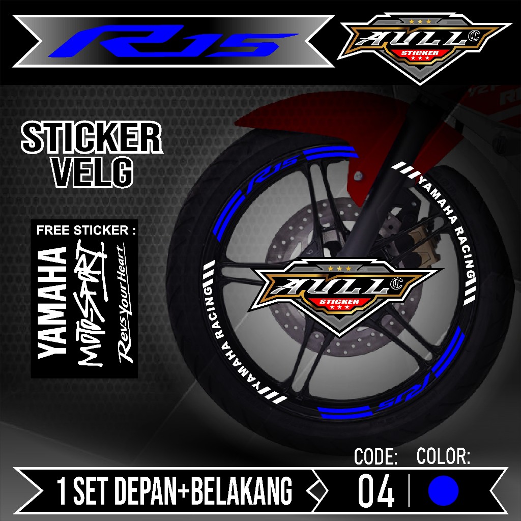 R15 Rim Stickers Yamaha R15 V2 V3 Motorcycle Rim Cutting Stickers List ...