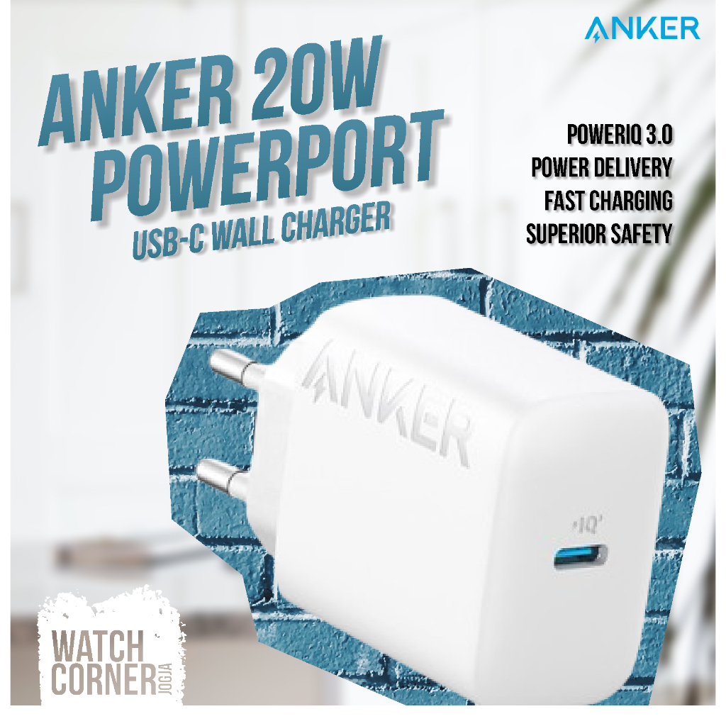 Anker Powerport 20W USB-C Wall Charger - A2347 White ORIGINAL Warranty ...