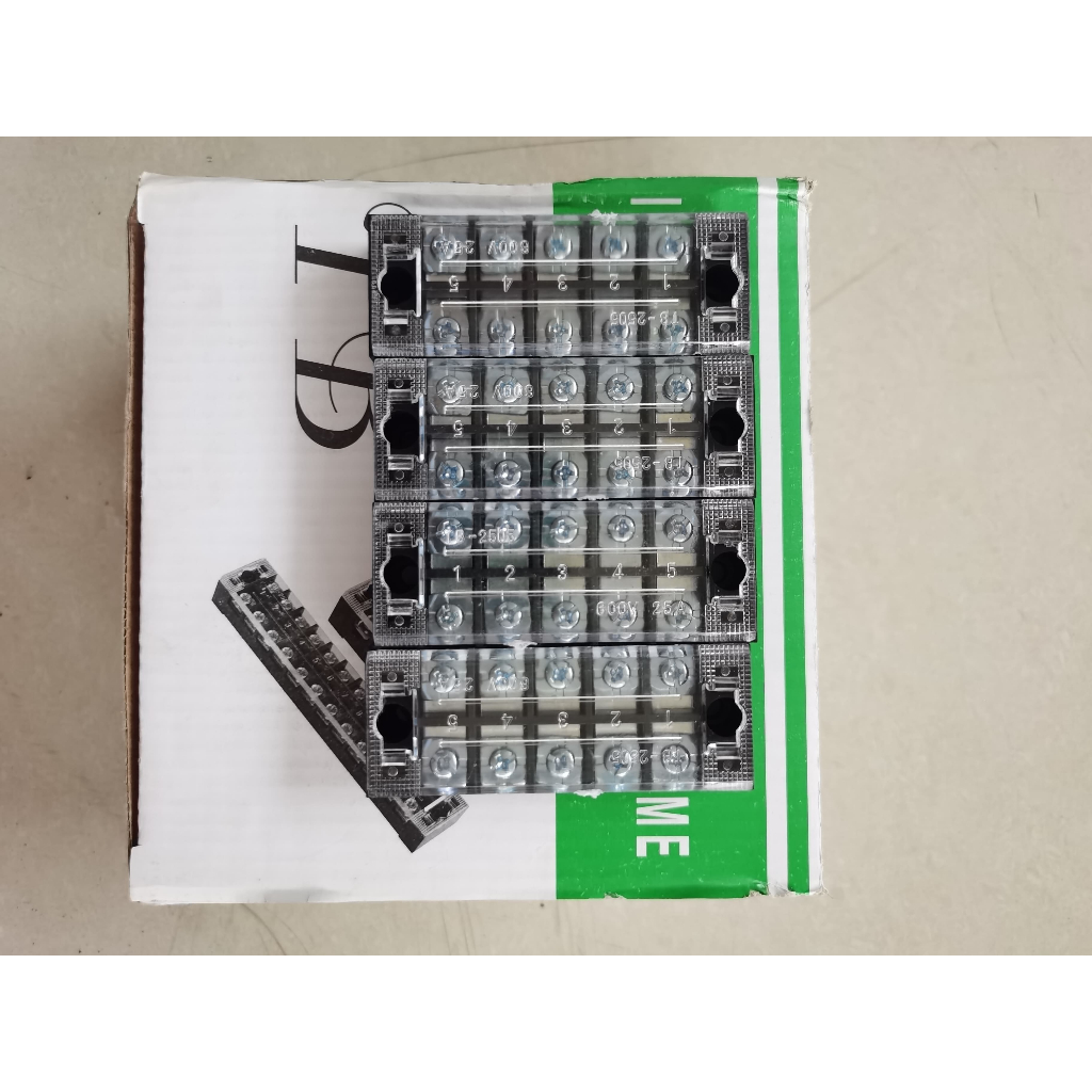 Terminal Block 25A 5P - Terminal Block TB 2505 Price per pc | Shopee ...