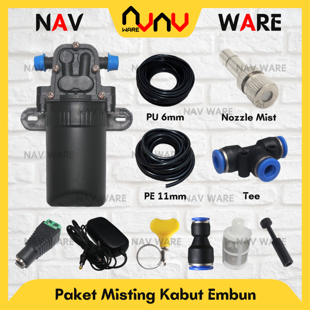 MESIN Misting Nozzle Misting Machine Package 3 4 5 6 7 8 9 10 Point DC ...