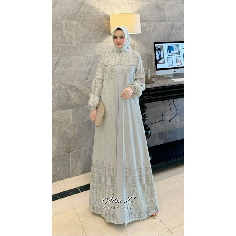 Adm 27 DRESS AMORE BY RUBY ORI MUSLIM DRESS WOMEN'S BAJU BUSUI DRESS ...