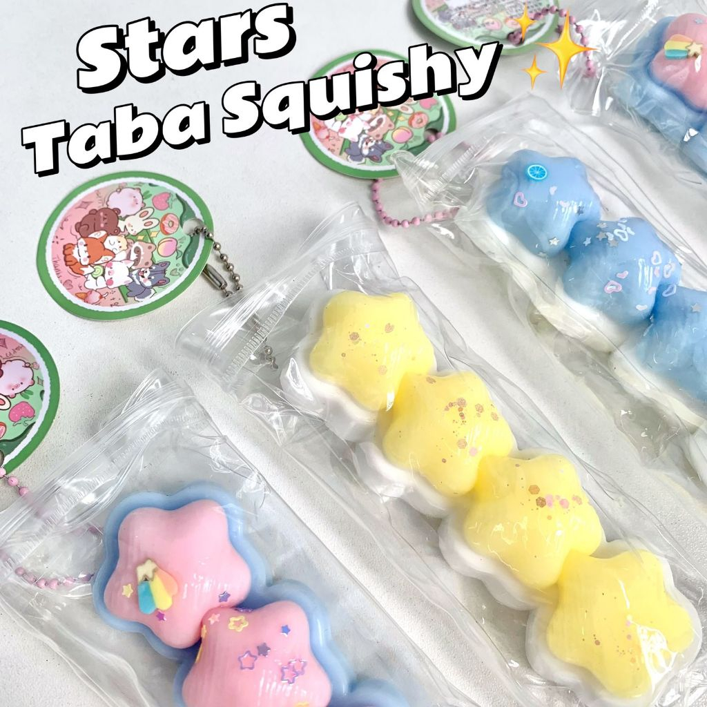 [HARU] Star Taba Squishy Series Squeezy Fun Toys stress Relief Toy Squishy Slime Anti-stress ...