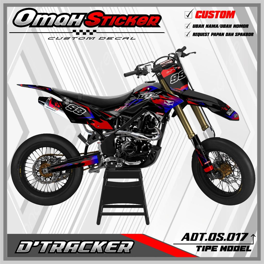 Kawasaki Dtracker Full Body Decal, Dtracker Full Body Design Decal ...