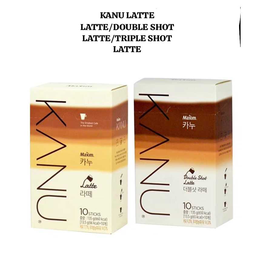 Maxim Kanu Latte / Double Shot Latte / Triple Shot Latte Maxim Coffee ...
