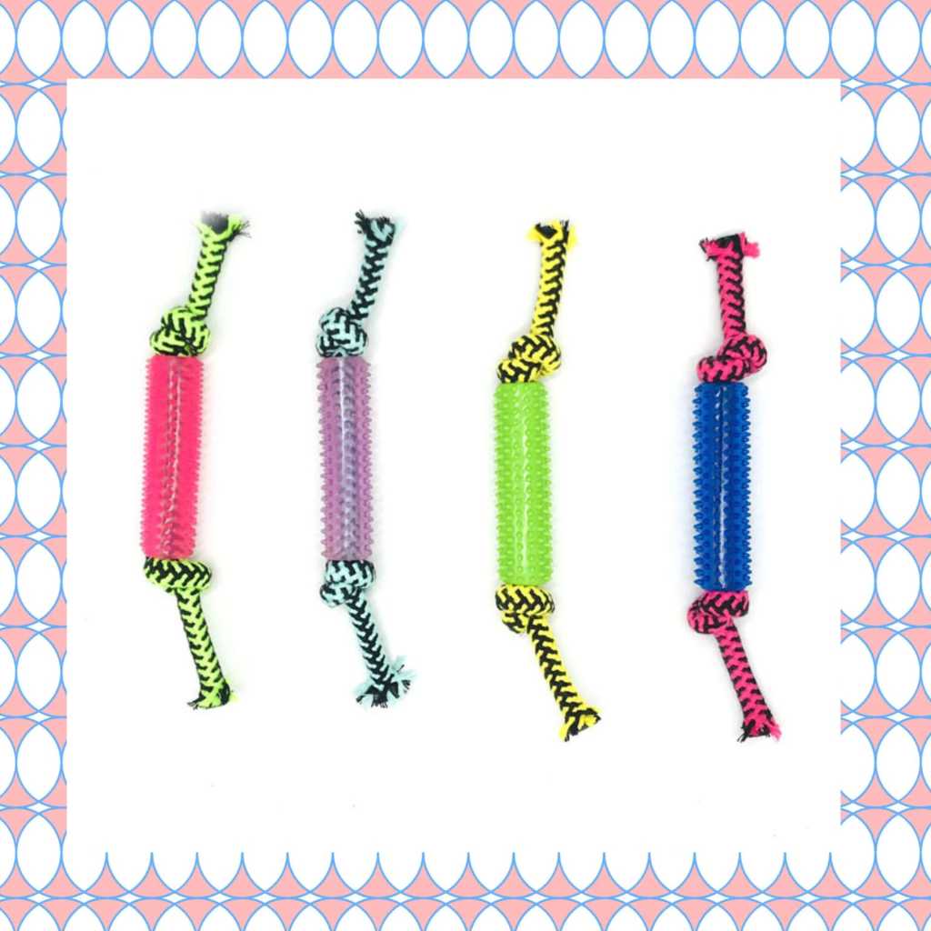 Rubber rope dog toys chew Bite Rubber Mine Block | Shopee Philippines