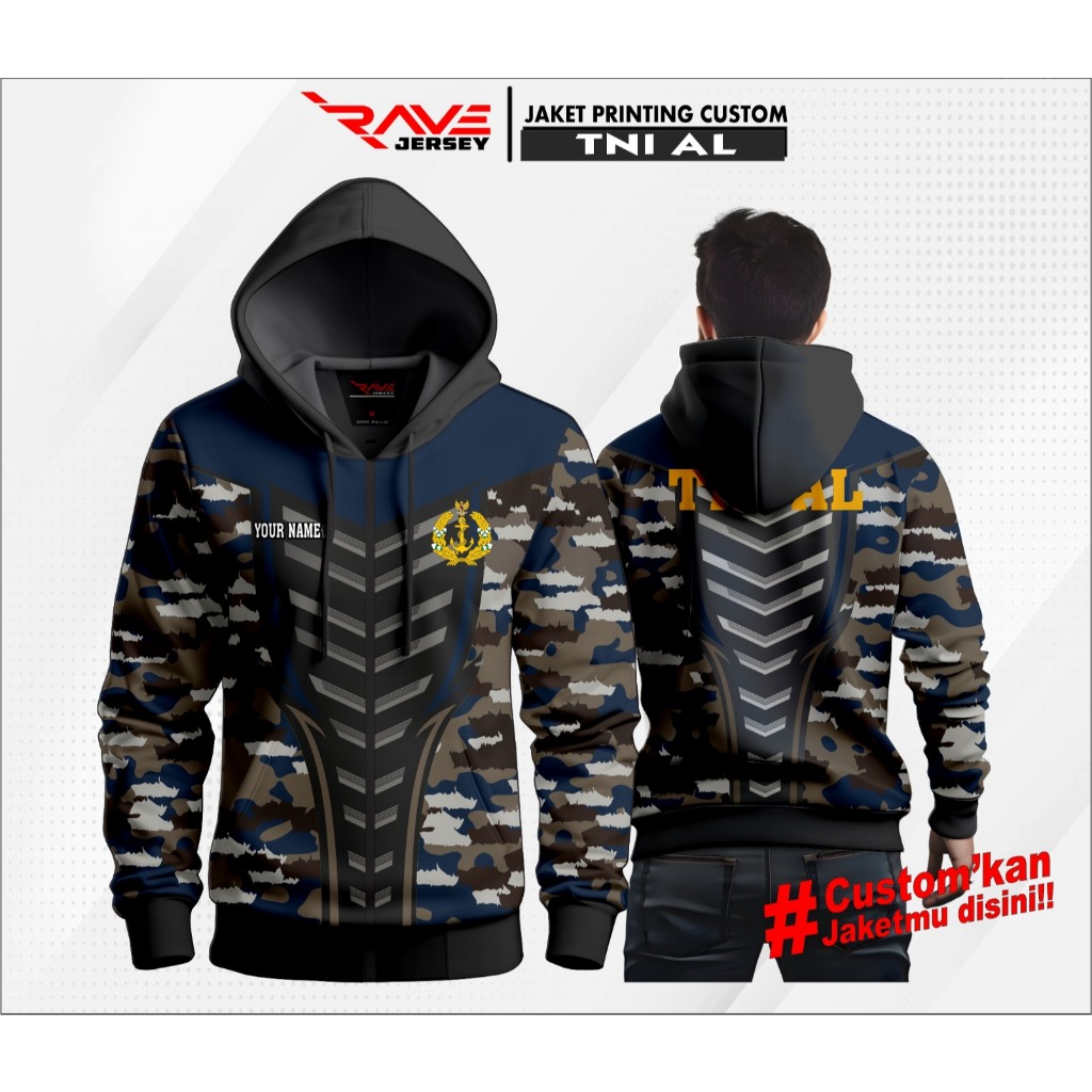 Custom FULL PRINTING SUBLIMATION TNI AL JACKET (DESIN LIKE) | Shopee ...