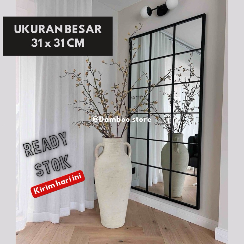 Aesthetic mirror frame size 30 x 30 cm, wall decoration mirror, viral ...