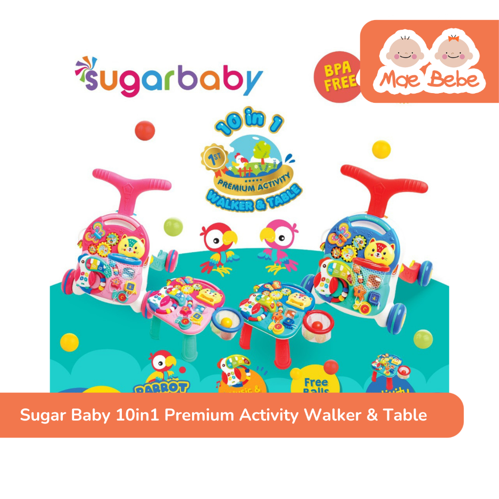 Sugar Baby 10in1 Premium Activity Walker And Table Toys For Children's ...