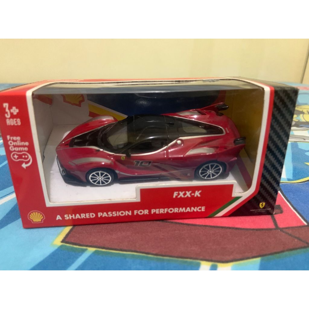 Diecast Shell Ferrari Burago FXX-K v power v-power Ferrari Red | Shopee ...