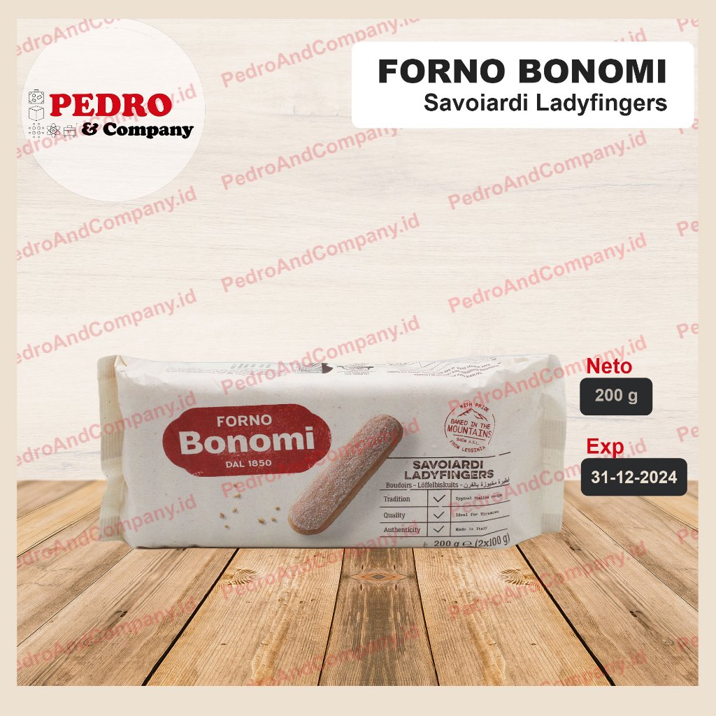 Forno Bonomi LADYFINGER 135 gram lady finger savoiardi Biscuit | Shopee ...