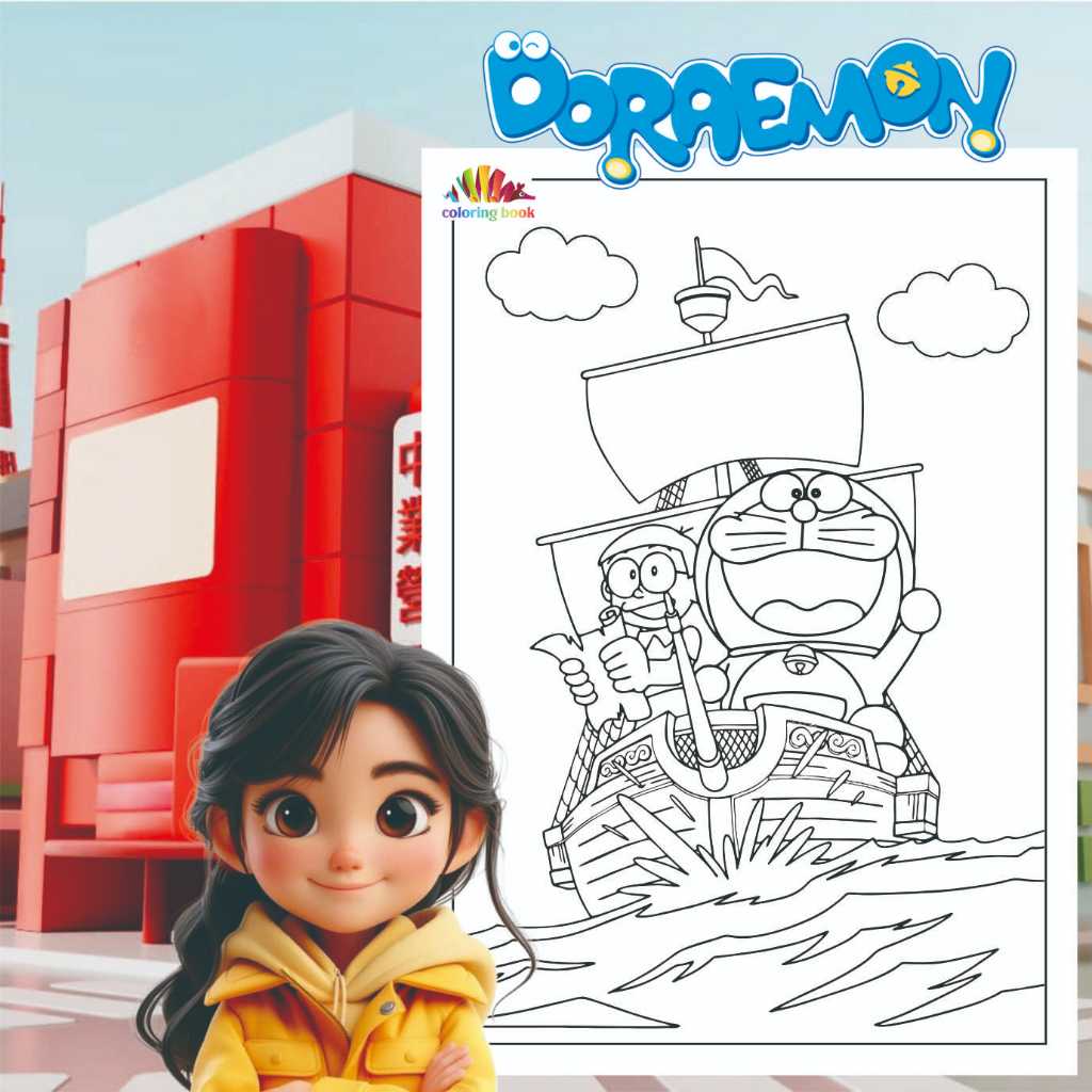 Coloring Paper/COLORING/Drawing Paper/DORAEMON/COLORING Paper For ...
