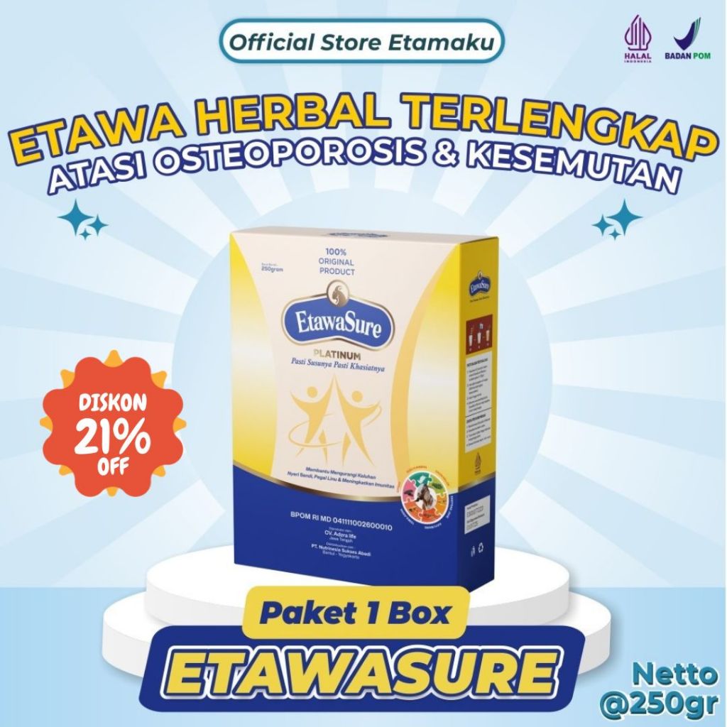 Etawasure 250gr Etawa Platinum Goat Milk for Gout, Joint Pain and Aches ...