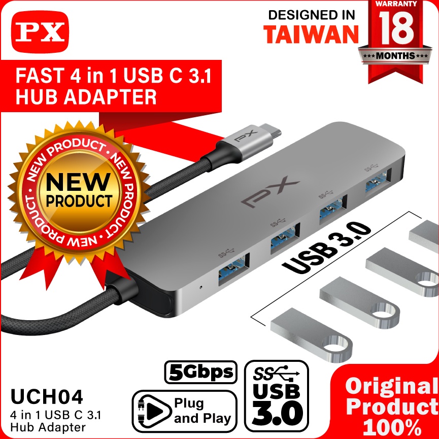 CODE N79A USB Hub Converter Type C 31 Macbook Laptop USB 3 4 in 1 PX ...