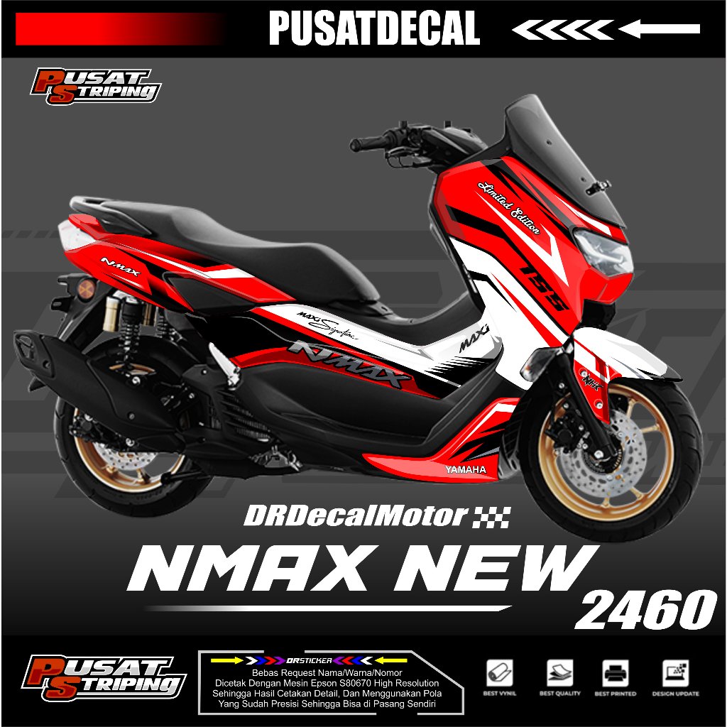NEW NMAX DECAL - FULL BLOCK NMAX STICKER - FULL BODY NMAX STICKER ...