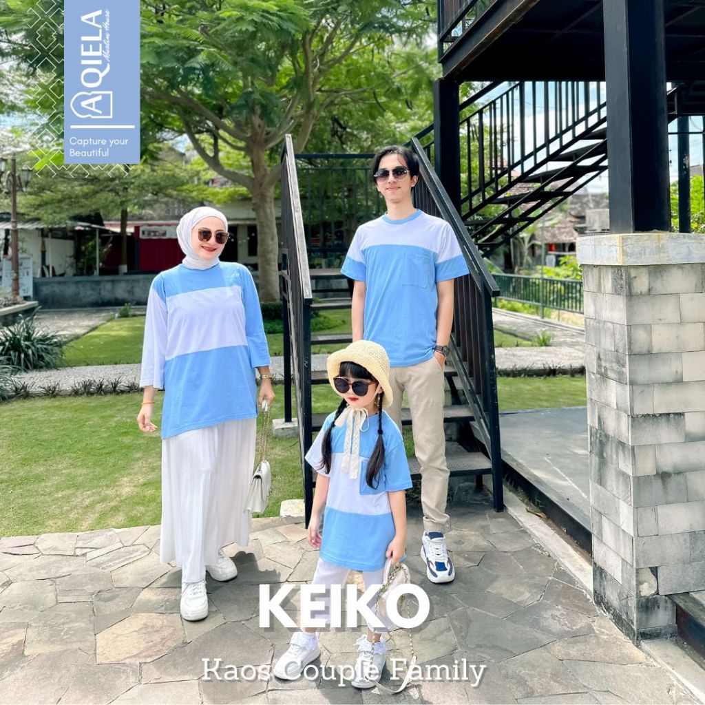 Kaos Couple Family - Keiko By Aqiela Muslim House - Baju Couple Family ...