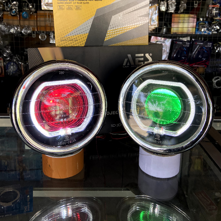 NINJA SS HEADLIGHTS SET BILED 3 INCH SPORTS DAY 60 WATT SET SHELLS BMW ...