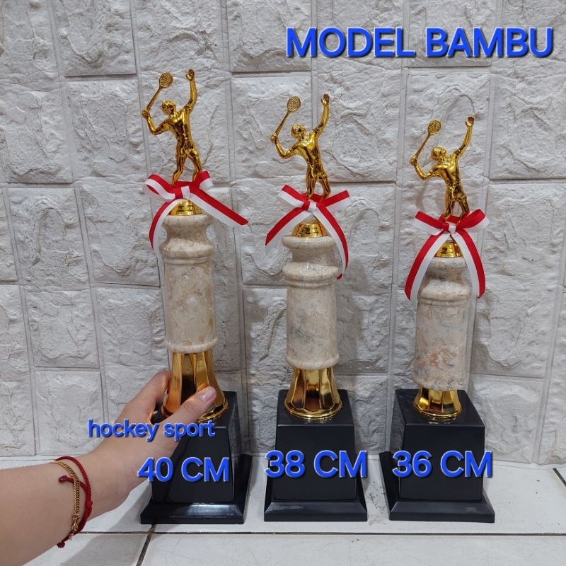 Marble Badminton Trophy Badminton Trophy 1 Custom Writing Trophy (Onik ...