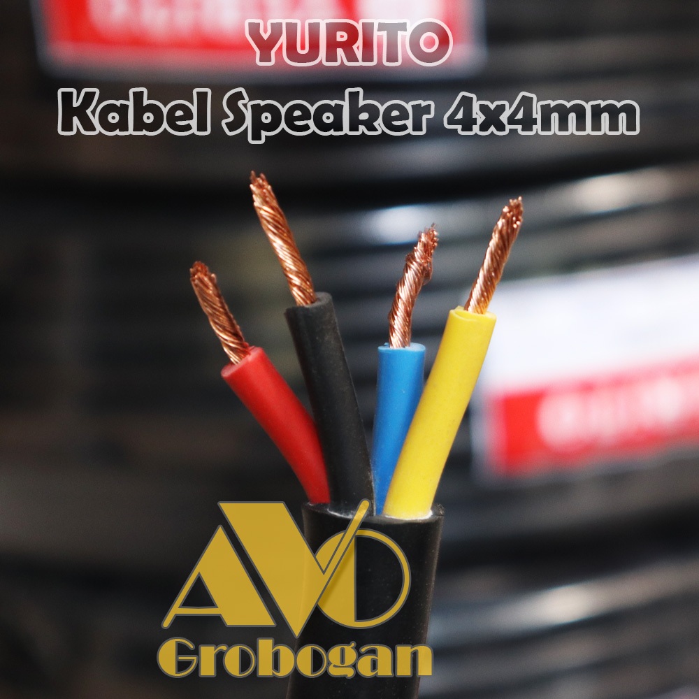 YURITO Audio Speaker Cable 4x4mm NYYHY Fiber Cable Pemeter | Shopee ...