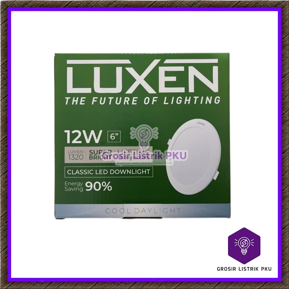 Led Downlight Panel 12 Watt 6 Inches Luxen Classic Galaxy LED Panel DL ...