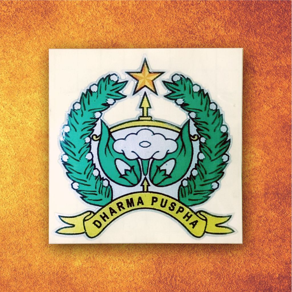 Embossed DHARMA PUSPHA Sticker | Shopee Philippines