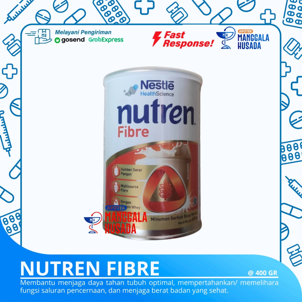 Nutren FIBRE MILK RICH FIBER @ 400 GR | Shopee Philippines