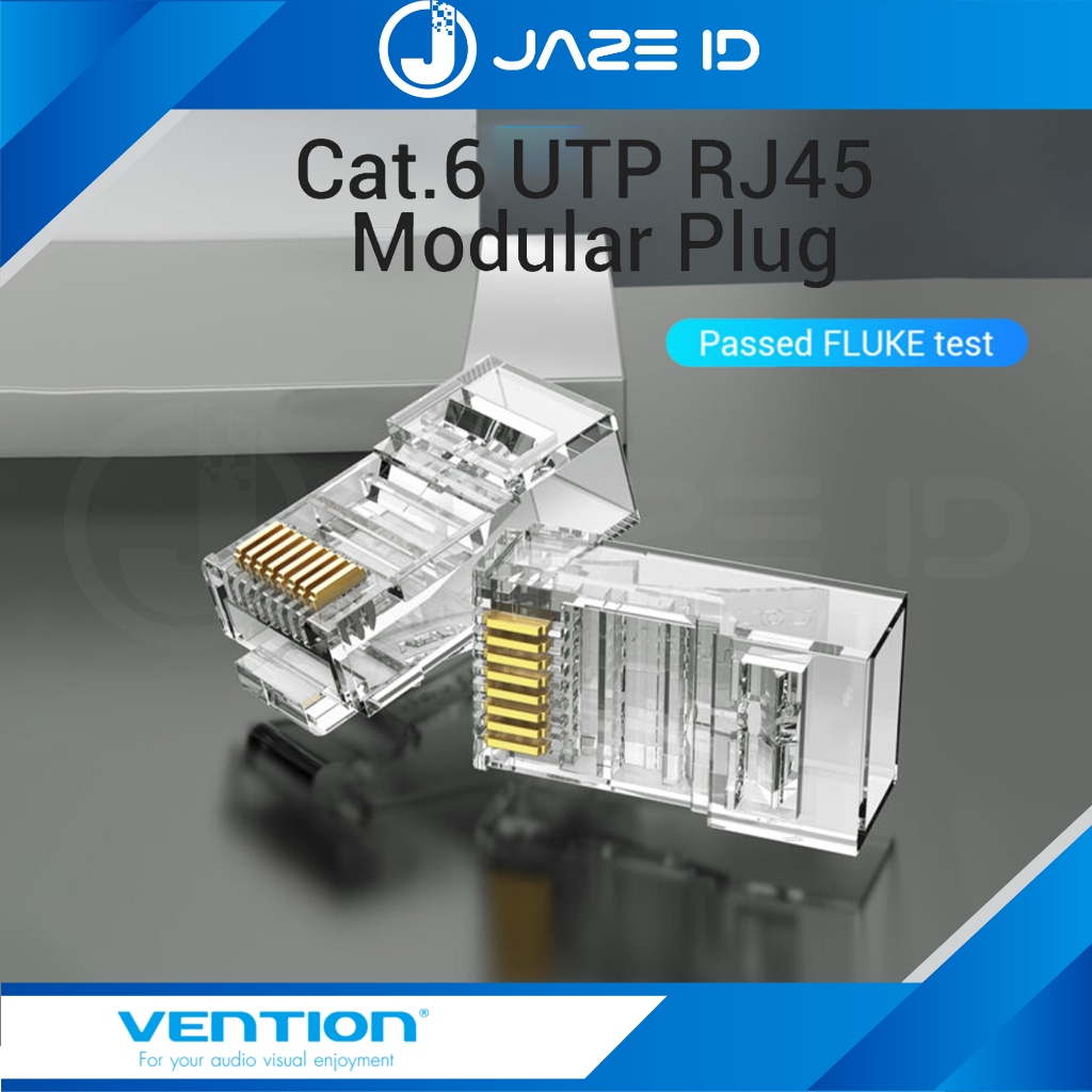 Vention Connector RJ45 Cat6 UTP Modular Gigabit Jack Plug Connector CAT 6 | Shopee Philippines