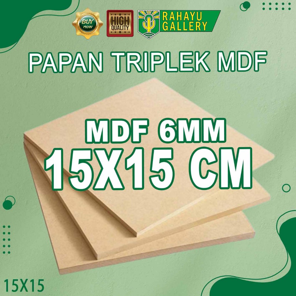 Mdf Plywood/MDF Board Cut Size 15x15cm 6mm | Shopee Philippines