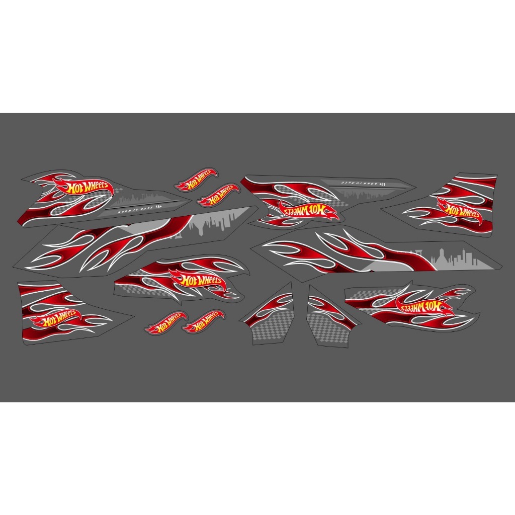 Transparent Striping NMAX 155 All New Facelift Hotwheels Design ...