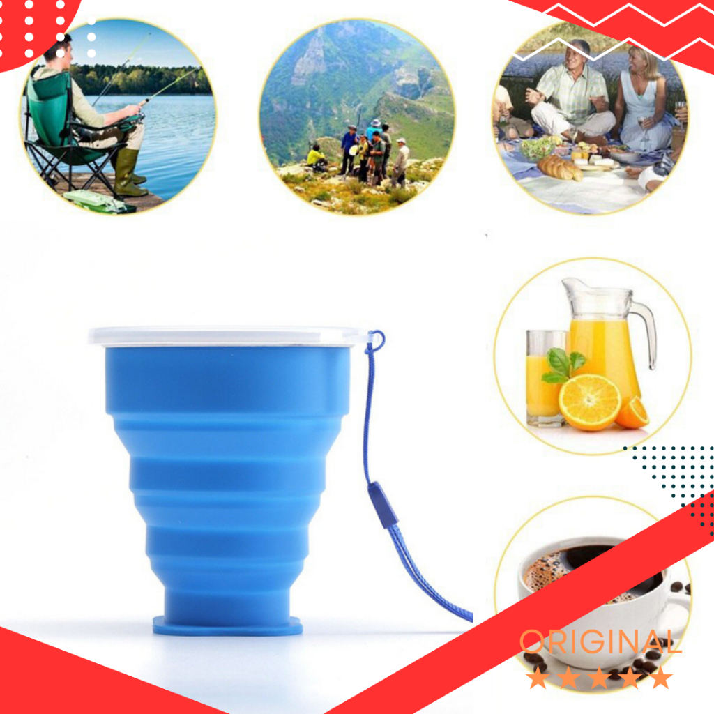 Foldable Silicone Outdoor Cup 200ml CASH ON DELIVERY ORIGINAL NEW ...
