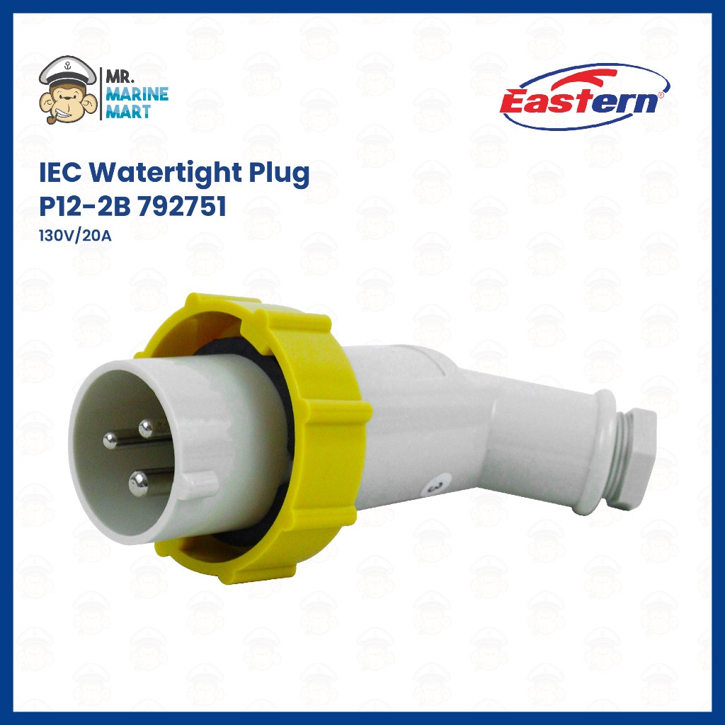 Iec Watertight Plug Plug P12-2B 130V 20A IMPA 792751 | Shopee Philippines