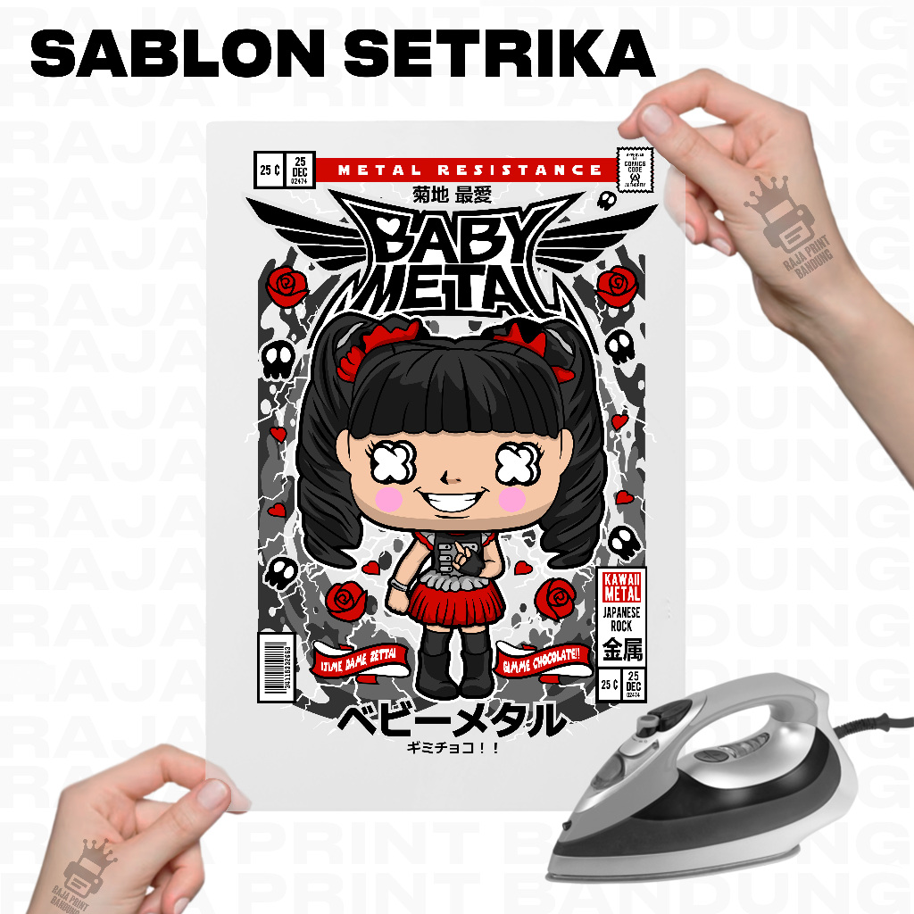Sablon Iron Unit A3 DTF Sticker Kaos Ready To Press Ready To Iron POP ...