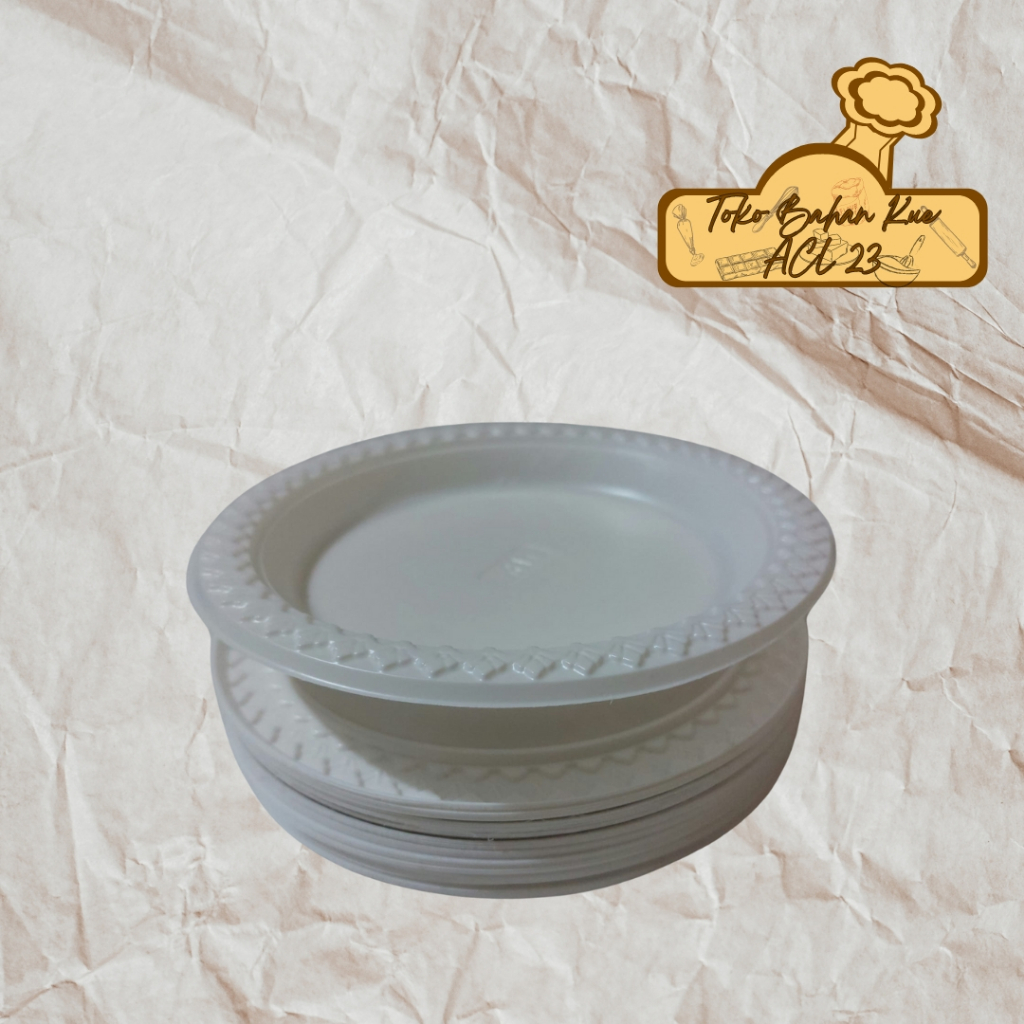 9 inch Plastic Plates/Plastic Dinner Plates/Large White Plastic Plates ...